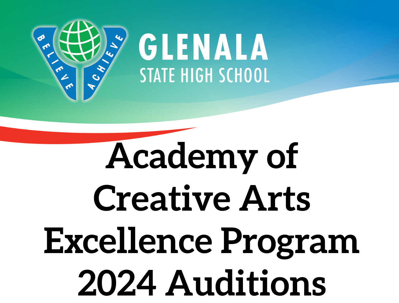 Academy of Creative Arts Excellence Program Auditions- Register Today